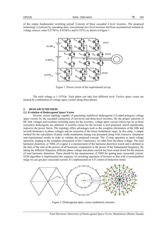Total Harmonic Distortion of Dodecagonal Space Vector Modulation | PDF