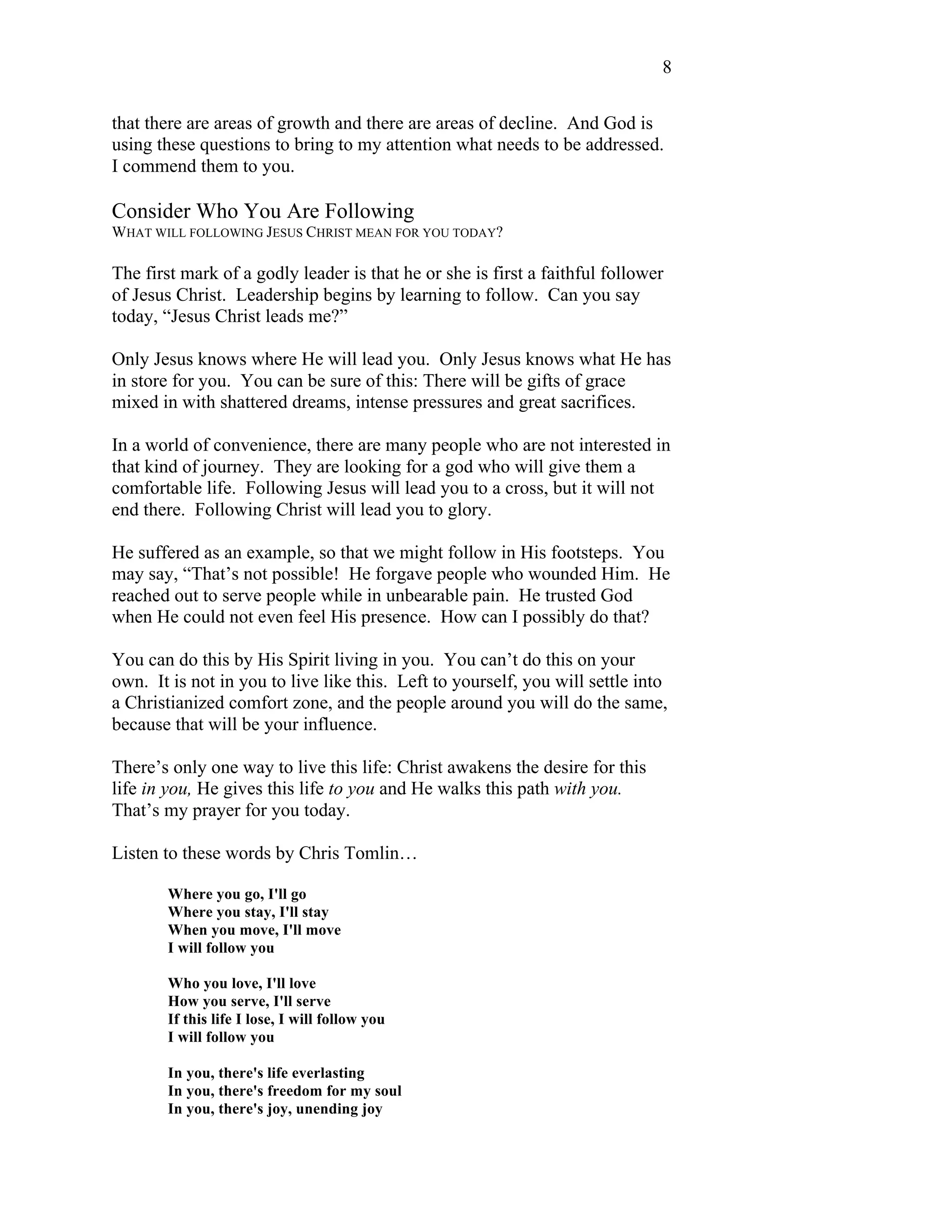 041512 leadership defined | PDF | Christianity | Religion & Spirituality