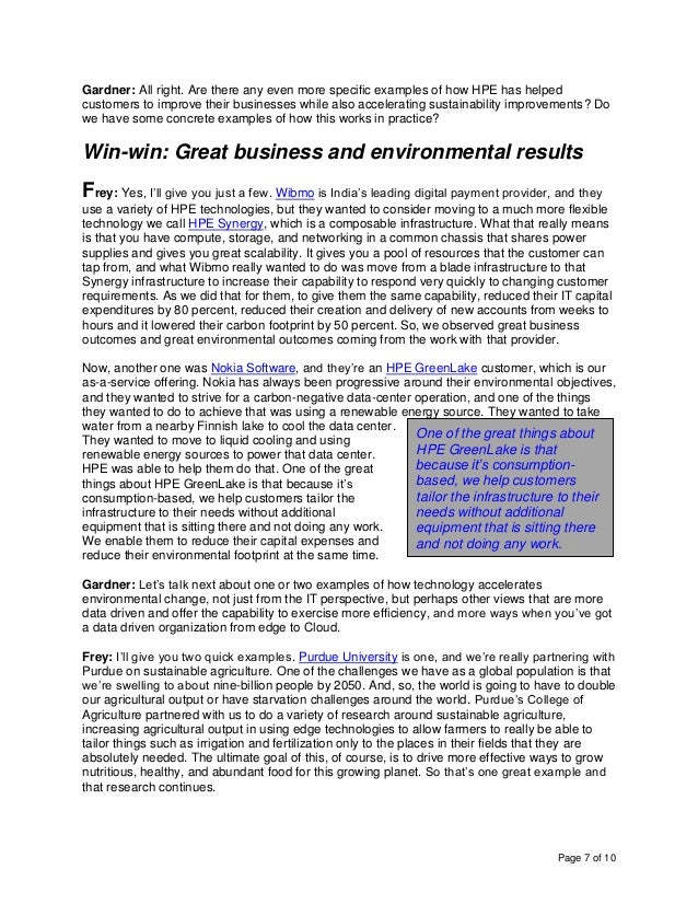 HPE Accelerates its Sustainability Goals While Improving the Impact of ...