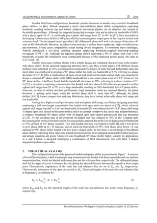 Broadband planar 90 degrees loaded-stub phase shifter | PDF