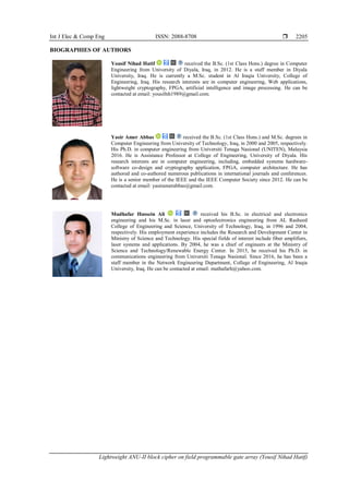 Lightweight ANU-II block cipher on field programmable gate array | PDF | Programming Languages ...