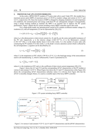 Optimization of fuzzy photovoltaic maximum power point tracking controller using chimp algorithm ...