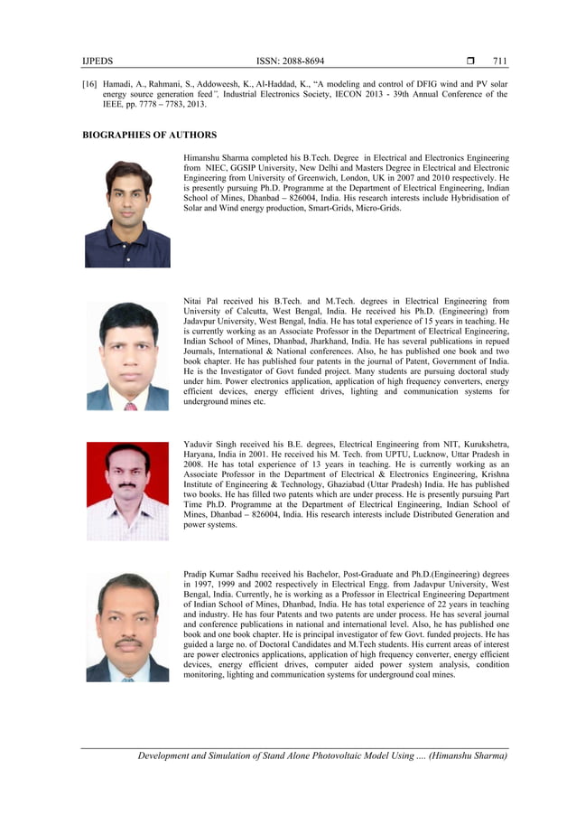 Development and Simulation of Stand Alone Photovoltaic Model Using Matlab/Simulink | PDF