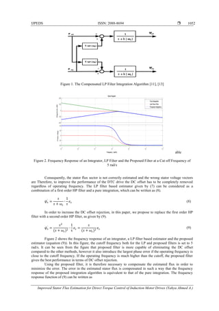 Improved Stator Flux Estimation for Direct Torque Control of Induction Motor Drives | PDF ...