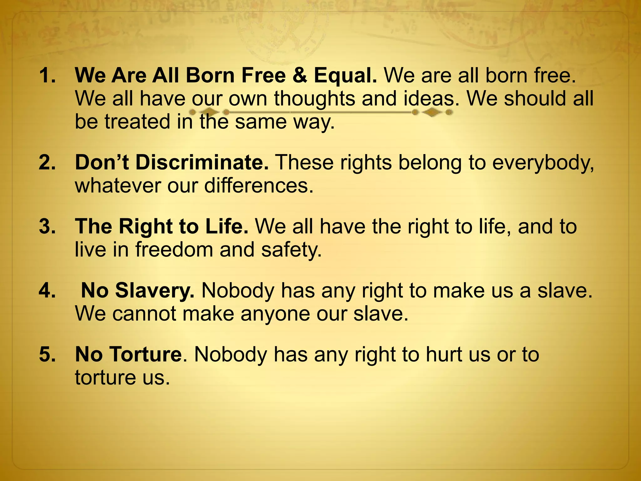 The Universal Declaration of Human Rights | PPTX