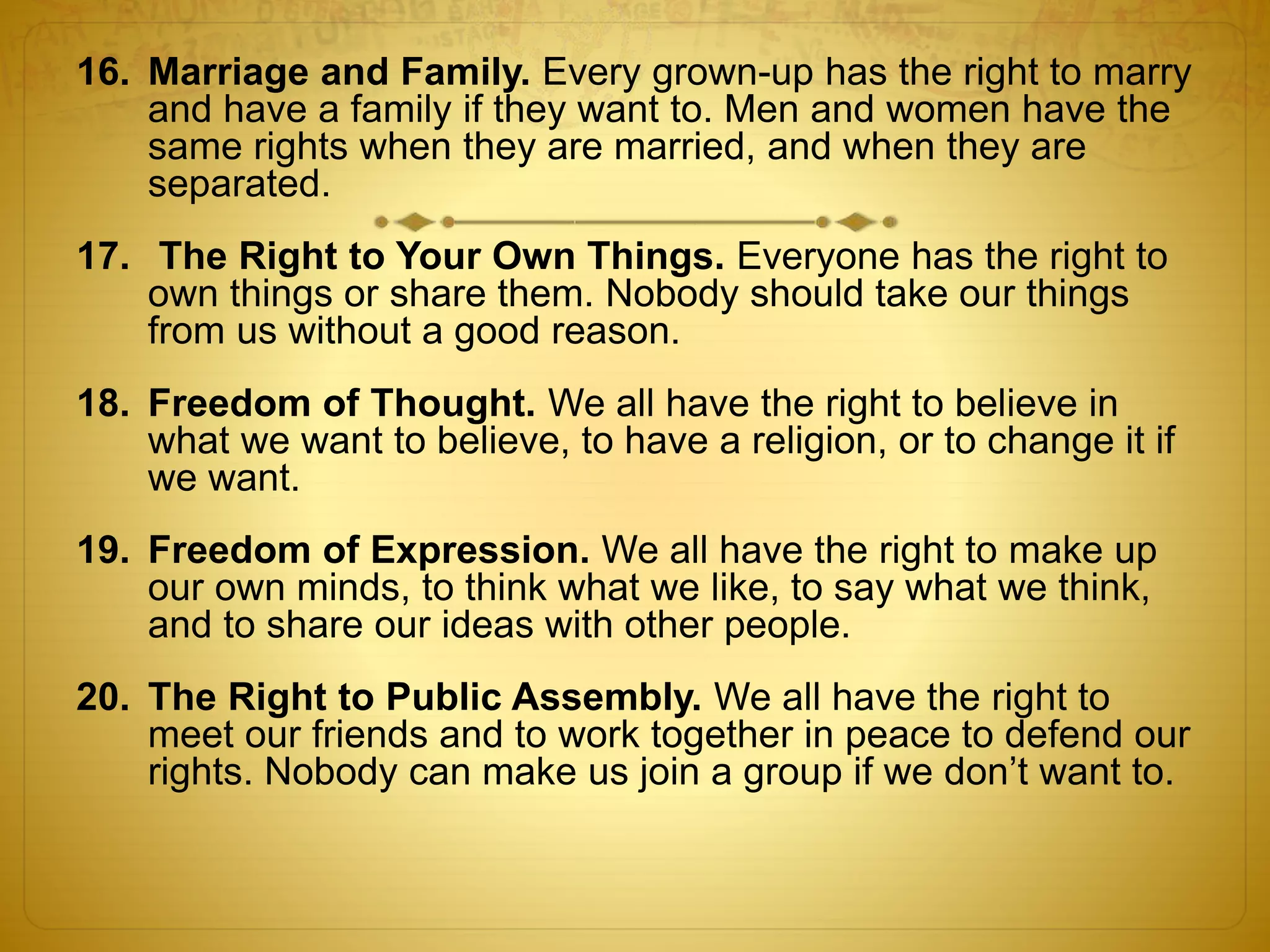 The Universal Declaration of Human Rights | PPTX