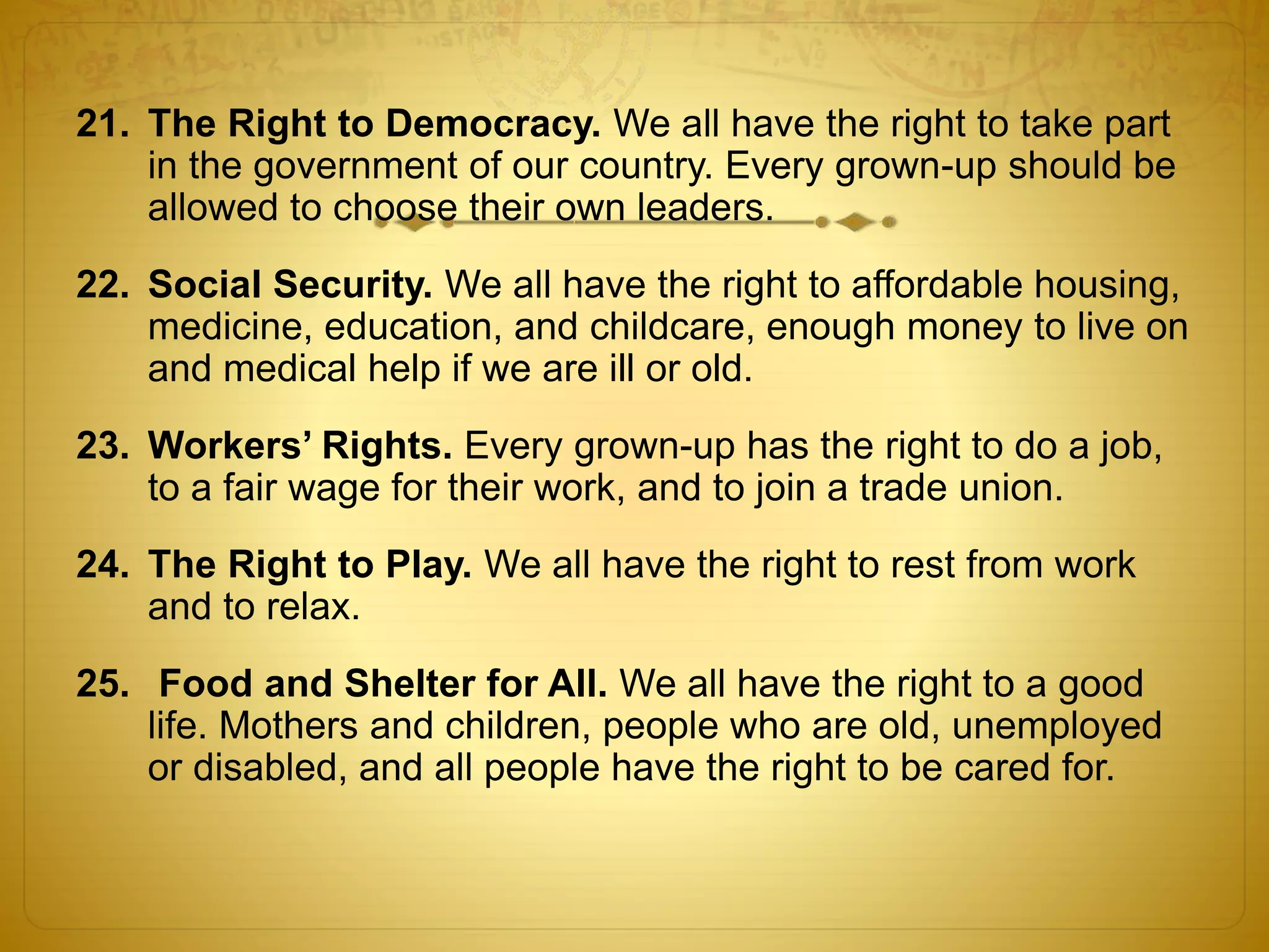 The Universal Declaration of Human Rights | PPTX