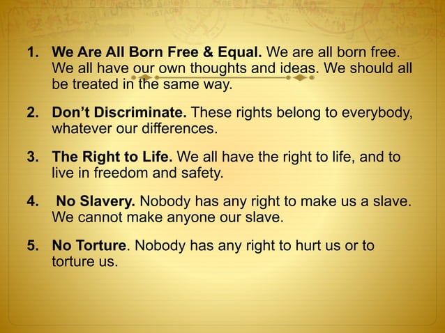 The Universal Declaration of Human Rights | PPTX