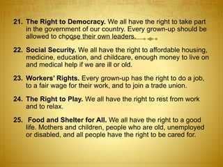 The Universal Declaration of Human Rights | PPTX