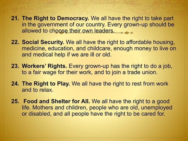 The Universal Declaration of Human Rights | PPTX