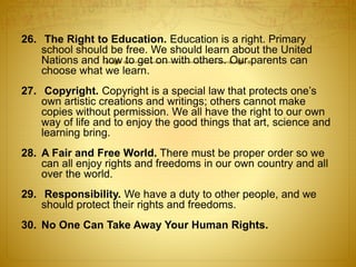 The Universal Declaration of Human Rights | PPTX