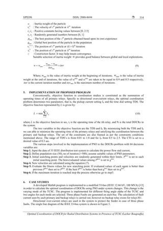 Optimal Coordination of DOCR for Radial Distribution Systems in Presence of TCSC | PDF