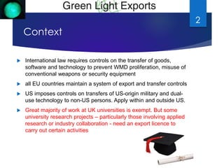 UK Export Controls: Technology | PPTX