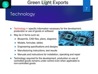 UK Export Controls: Technology | PPTX