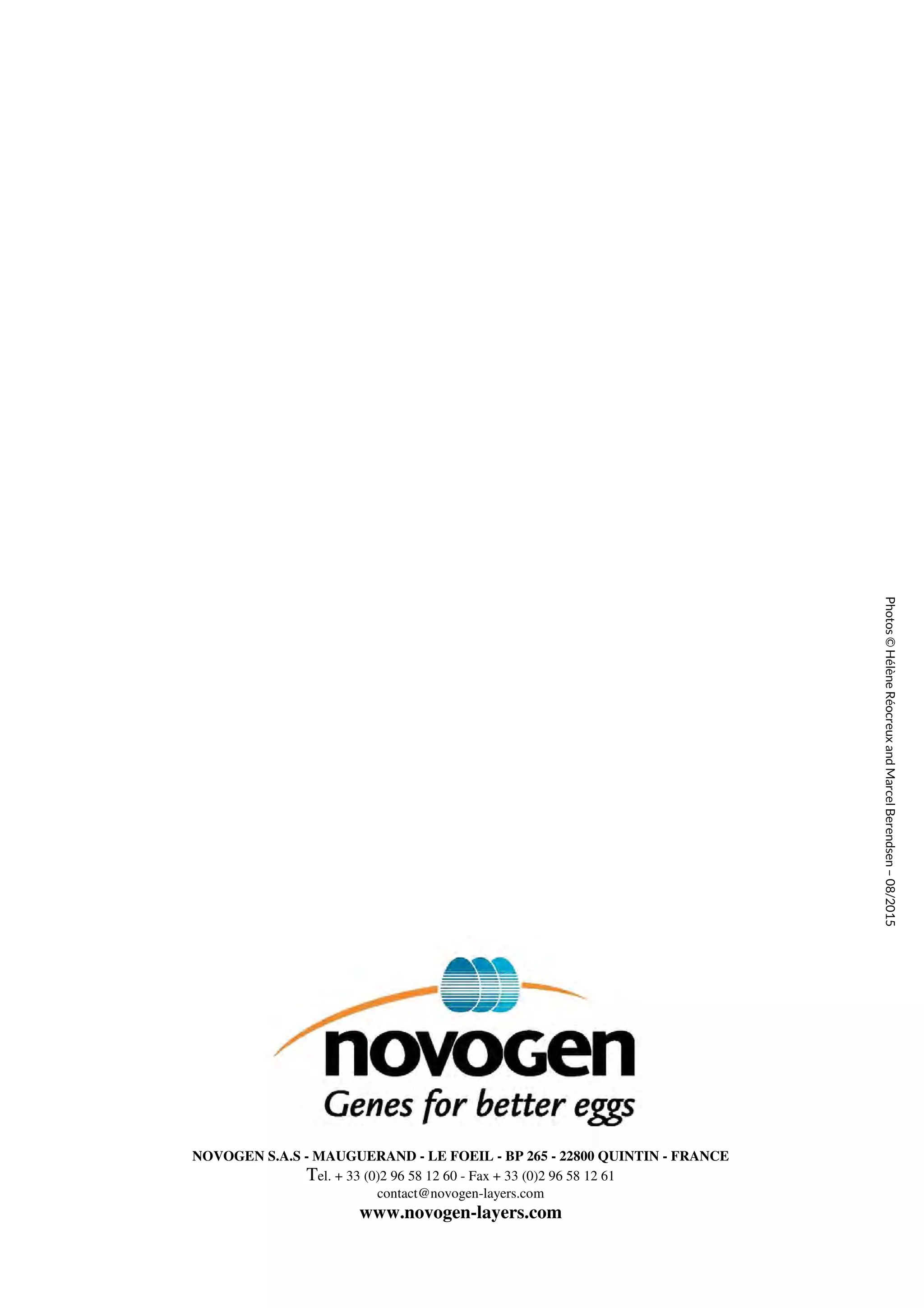 NOVOgen BROWN -- Commercial Layers Management Guide | PDF