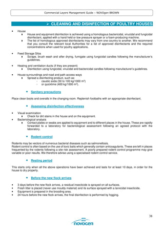 NOVOgen BROWN -- Commercial Layers Management Guide | PDF