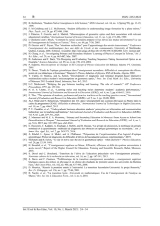 Geometrical optic learning difficulties for Moroccan students during ...