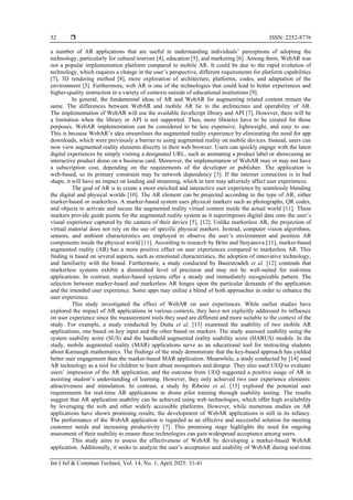 Assessing the user experience of marker-based 3D WebAR applications ...