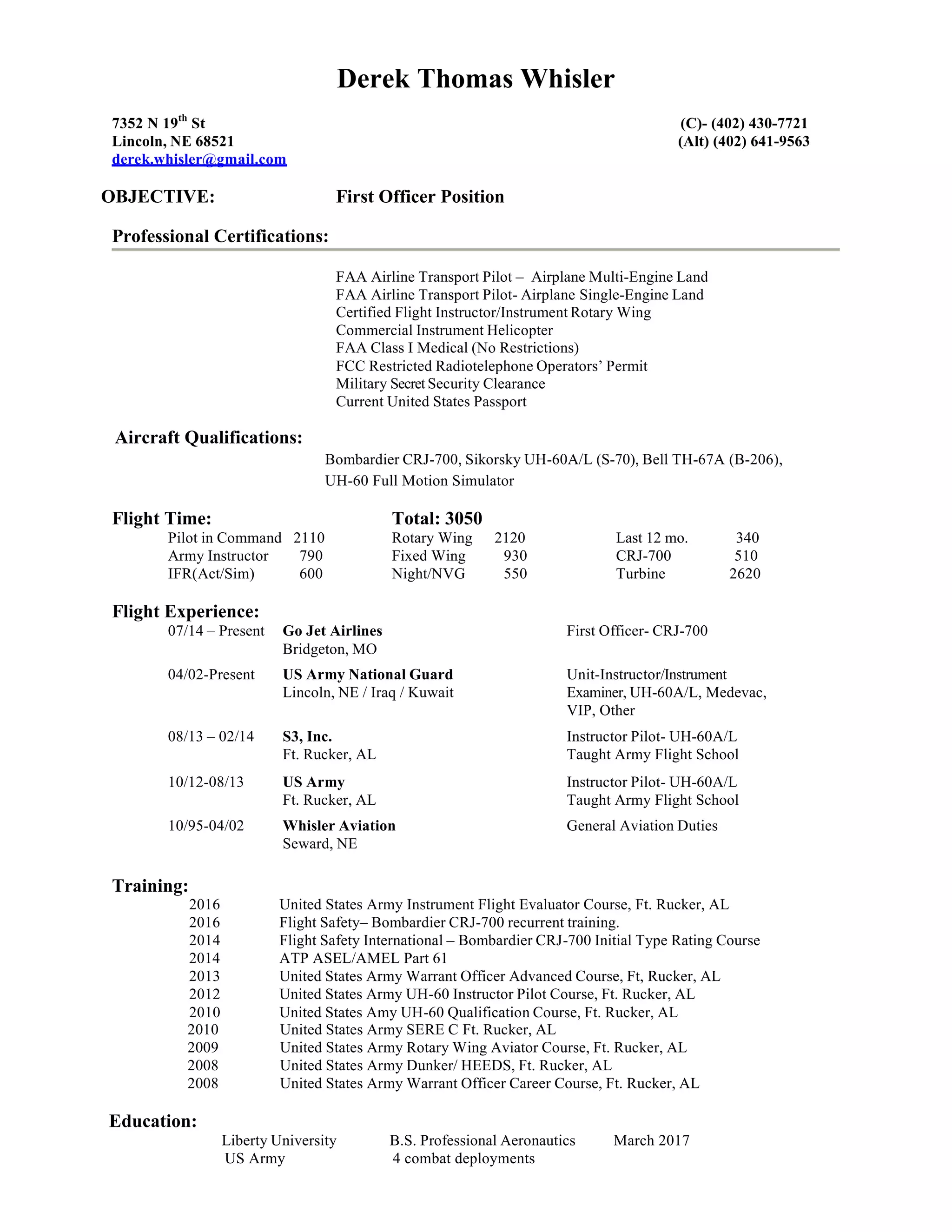 Whisler, Derek Resume 9:4:16 | PDF