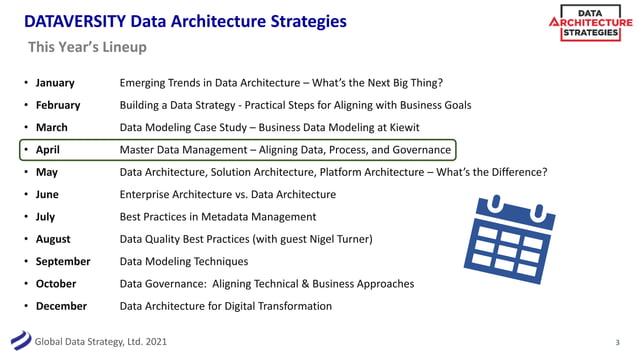 DAS Slides: Master Data Management — Aligning Data, Process, and Governance | PDF | Databases ...