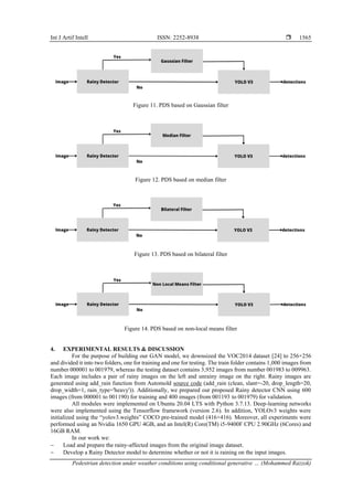 Pedestrian detection under weather conditions using conditional generative adversarial network | PDF