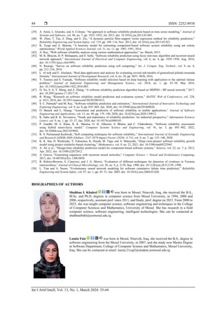 A survey of predicting software reliability using machine learning ...