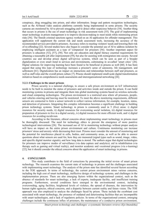 Smart prison technology and challenges: a systematic literature reviews | PDF