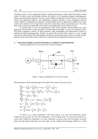 Hardware-in-the-loop based comparative analysis of speed controllers for a two-mass system using ...
