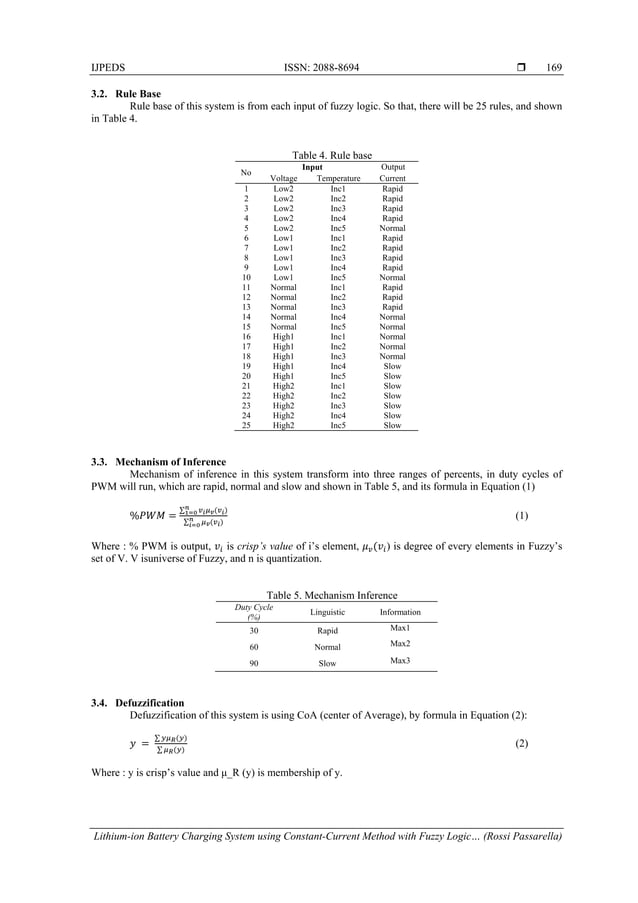 Lithium-ion Battery Charging System using Constant-Current Method with Fuzzy Logic based ...
