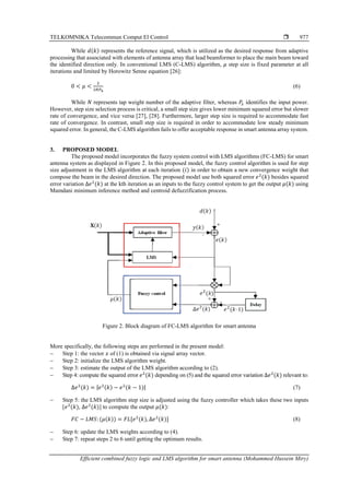 Efficient combined fuzzy logic and LMS algorithm for smart antenna | PDF