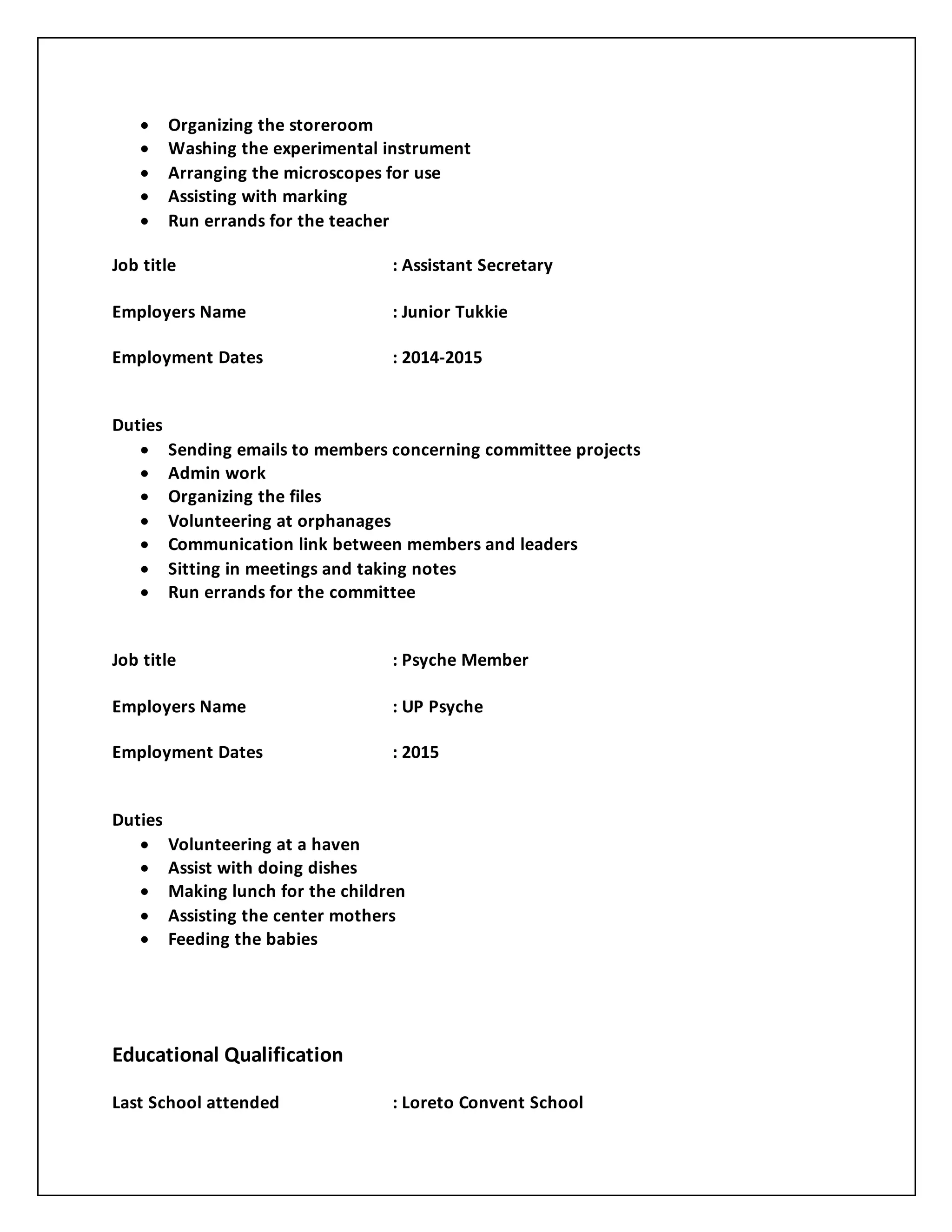 Curriculum Vitae.docx of Thato | DOCX