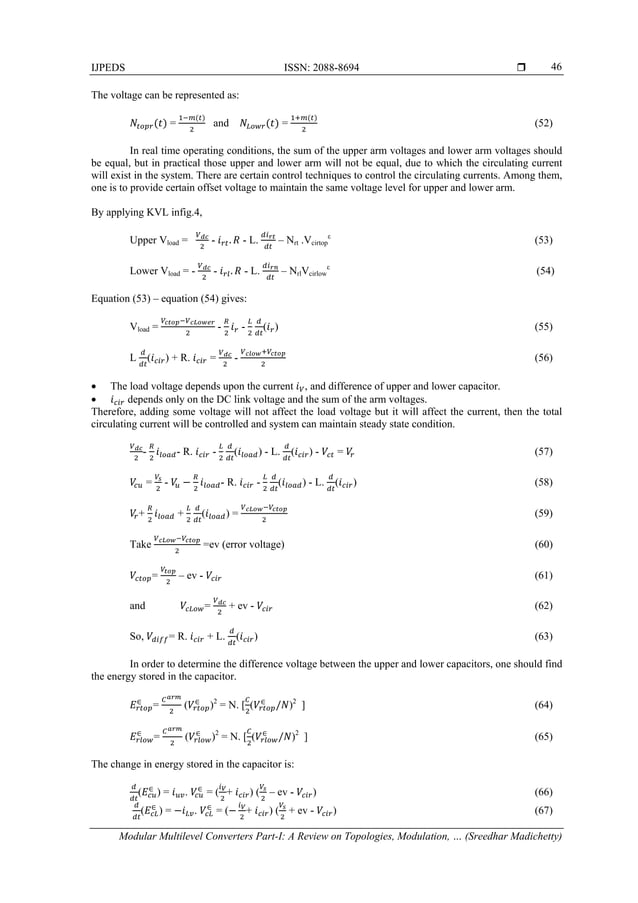 Modular Multilevel Converters Part I A Review On Topologies Modulation Modeling And Control