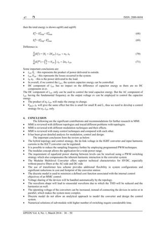 Modular Multilevel Converters Part-I: A Review on Topologies, Modulation, Modeling and Control ...