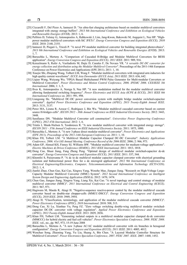 Modular Multilevel Converters Part-I: A Review on Topologies, Modulation, Modeling and Control ...