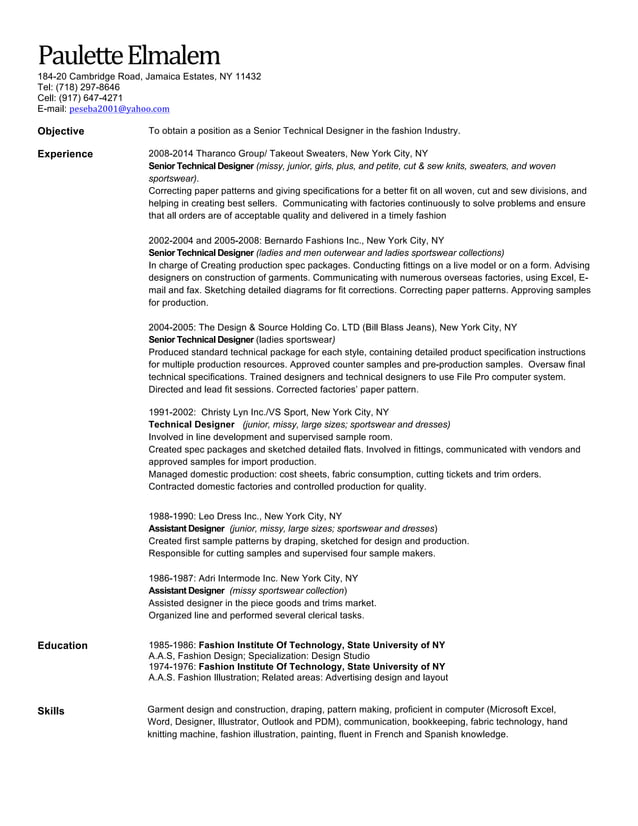 Paulette Elmalem resume | PDF