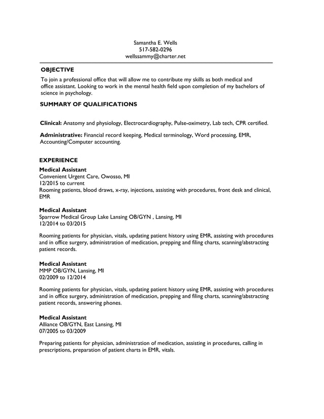Samantha - Resume | PDF