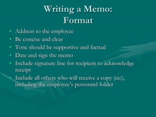 Effective Counseling Memos | PPTX | Educational Assessment | Education