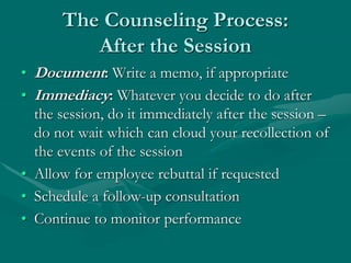 Effective Counseling Memos | PPTX