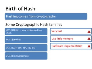 Techniques for password hashing and cracking | PPT