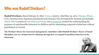 042#Dreiker’s Classroom Management Theory.pptx | Parenting | Family and ...