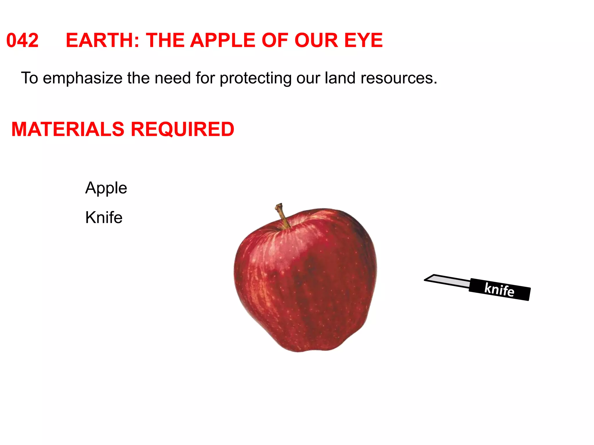 042 earth the apple of our eye | PPT