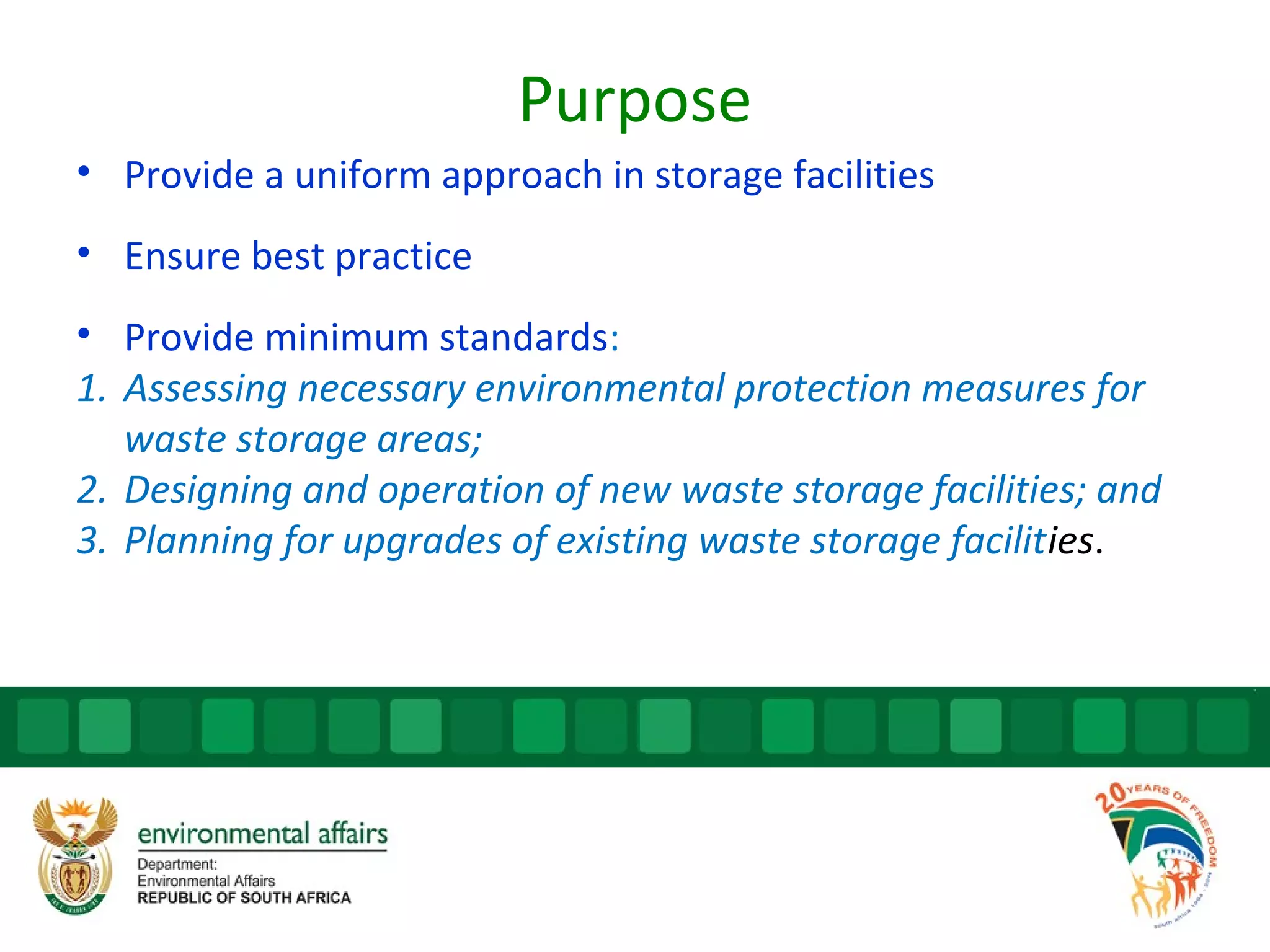 Waste Management: Norms & Standards | PPT