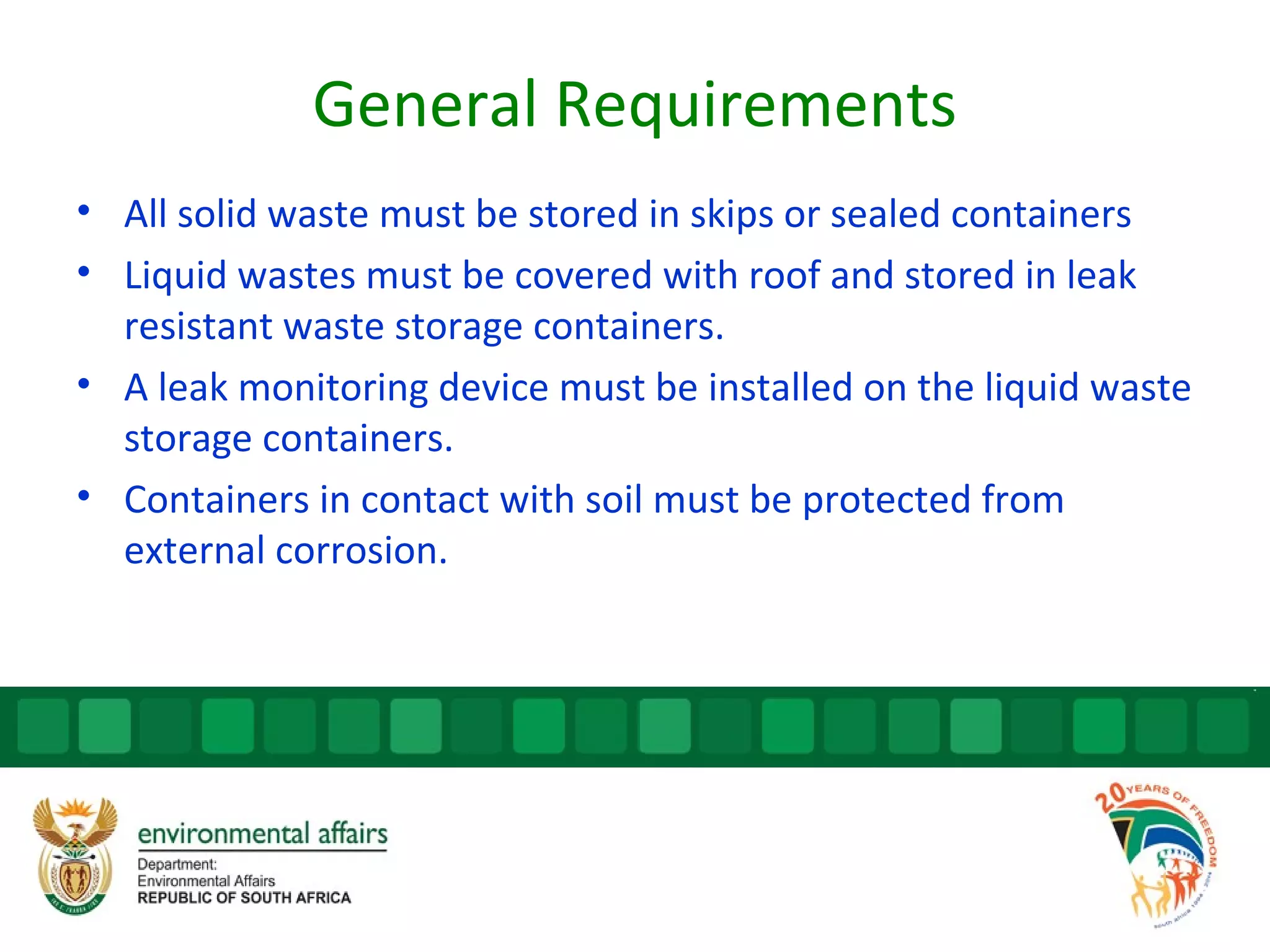 Waste Management: Norms & Standards | PPT