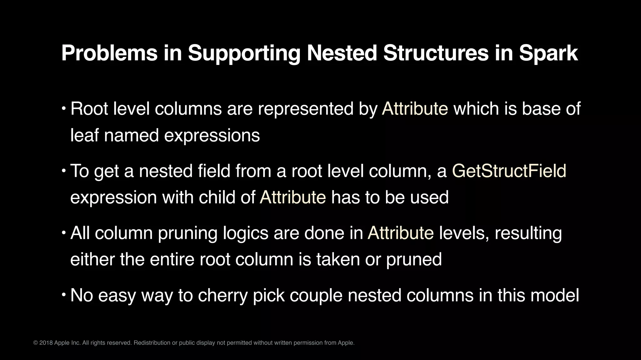 Making Nested Columns As First Citizen In Apache Spark Sql Ppt 