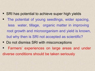 0430 System of Rice Intensification (SRI) | PPT