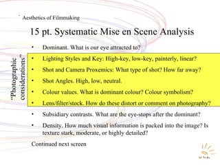 Film Aesthetics I | PPT