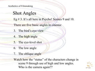Film Aesthetics I | PPT