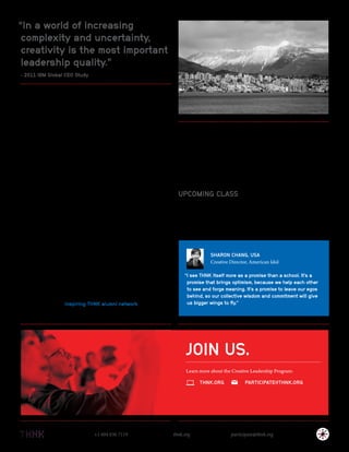 THNK School of Creative Leadership Amsterdam Overview 2015 | PDF ...