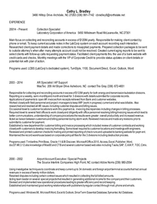 2015 Cathy Bradley resume | PDF