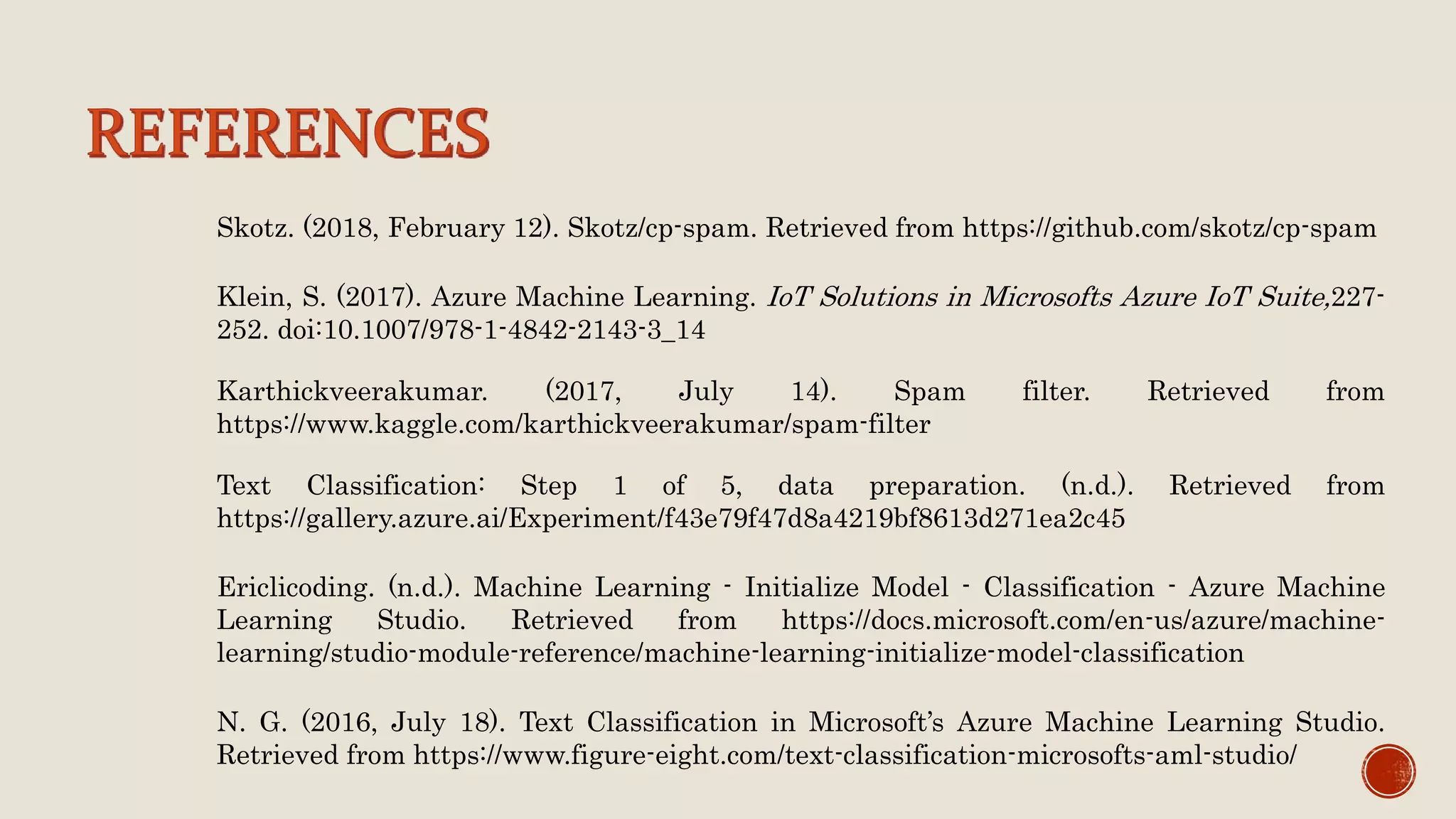 Spam detection using machine learning based binary classifier_043660 | PPTX